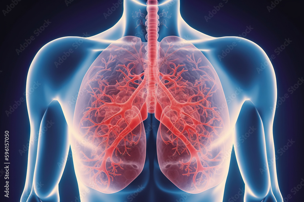 Human lungs isolated anatomical medical biological illness, lung cancer ...