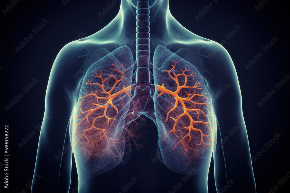 Human lungs isolated anatomical medical biological illness, lung cancer ...