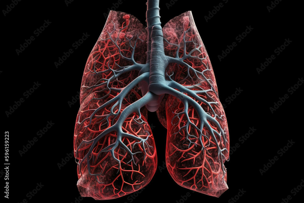 Human lungs isolated anatomical medical biological illness, lung cancer ...