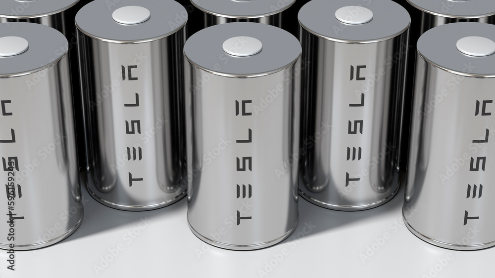 Lithium 4680 Tesla battery pack, High-capacity accumulator cell modules ...