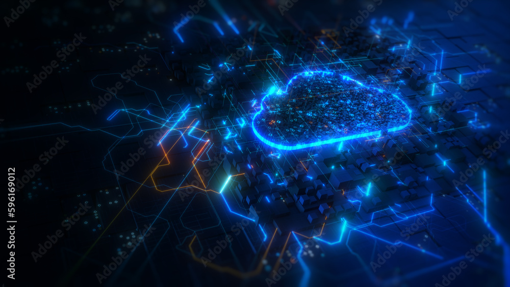 Cloud computing data storage and transfer of digital data, Global ...