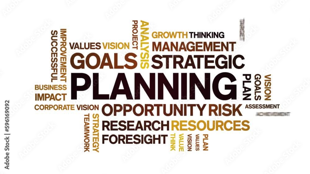 Planning animated tag word cloud;text design animation kinetic ...