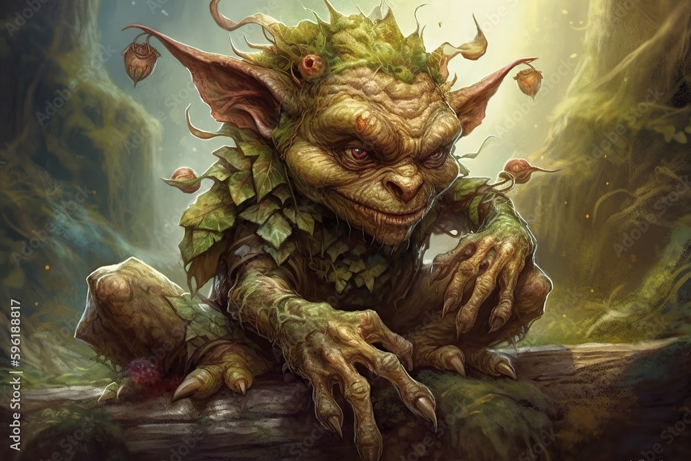 Generative AI illustration of goblin fantasy creature Stock ... Generative AI illustration of goblin fantasy creature Stock ...