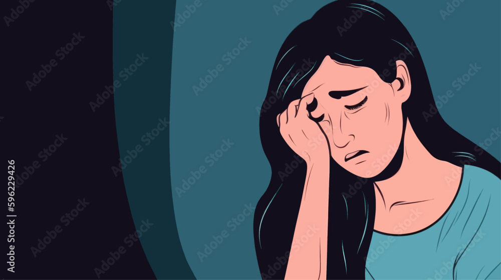 Women in depression. Bad psychological state. Mental health awareness ...
