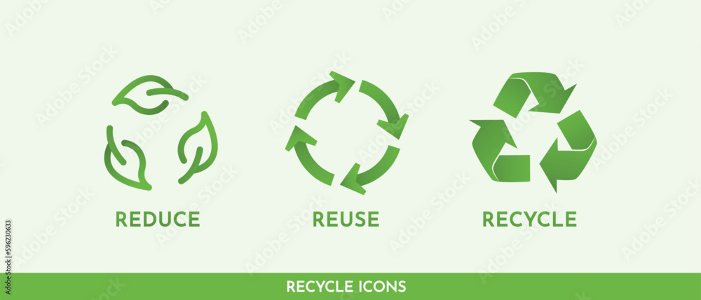 icons recycle reduce reuse recycle recycle symbol Ecology An ecological ...