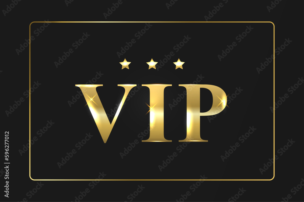 Vetor de VIP.VIP card.Luxury template design. VIP Invitation.Vip gold ticket. do Stock | Adobe Stock