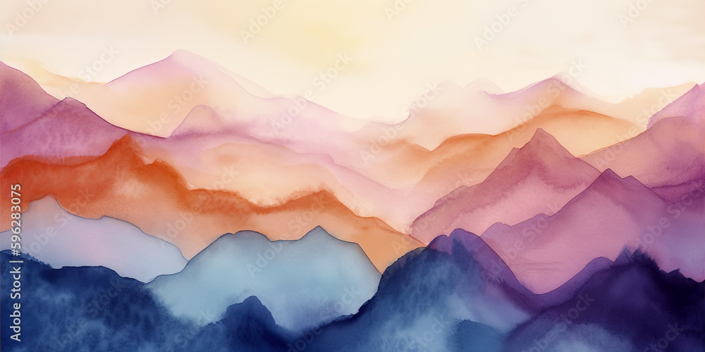 Watercolor background. Beautiful simple watercolor painting of ...