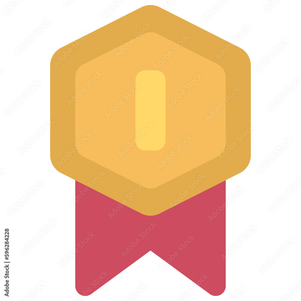 Ribbon Icon Stock Vector | Adobe Stock