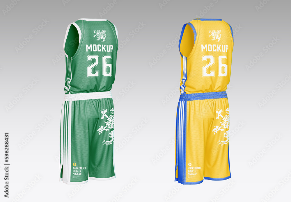 Basketball Kit Mockup Stock Template | Adobe Stock