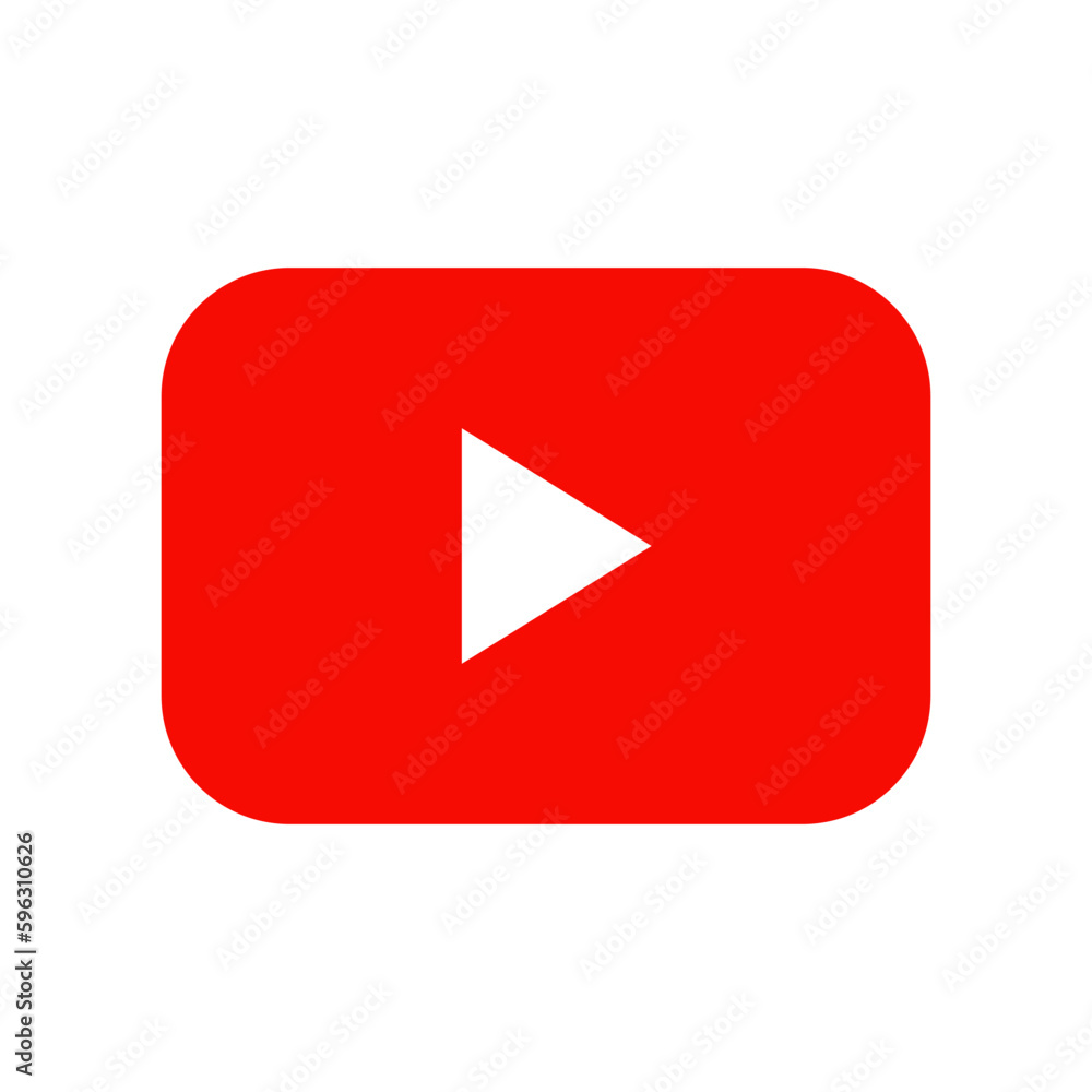 YouTube logo on a transparent background Stock Vector | Adobe Stock