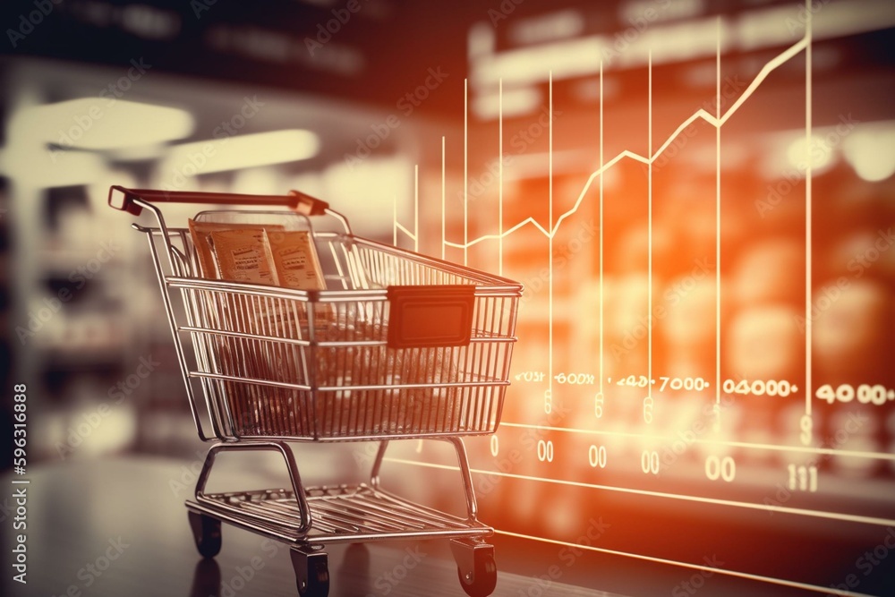 Inflation affecting retail prices and store costs with rising expenses ...