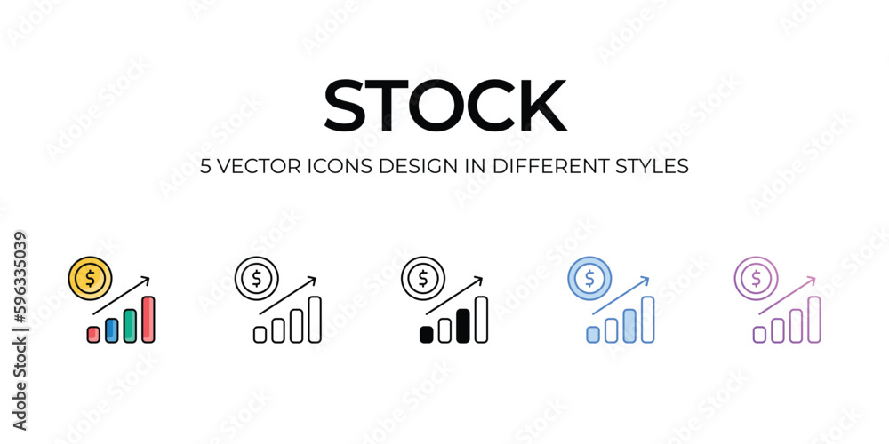 Stock Icon Design in Five style with Editable Stroke. Line, Solid, Flat ...