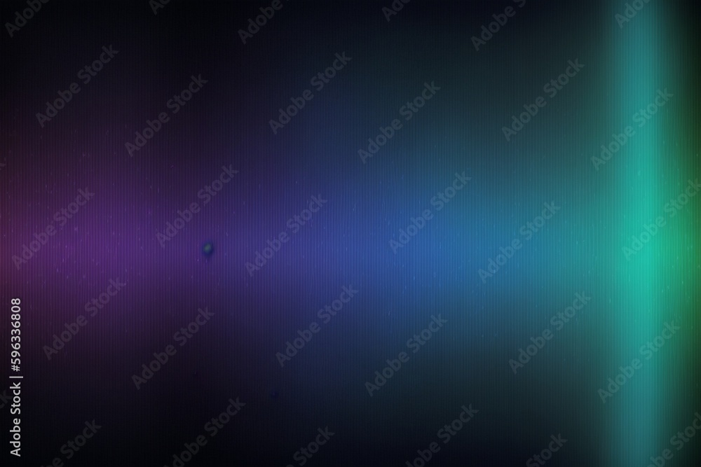 Dark color gradient background, green blue lights on grainy black ...