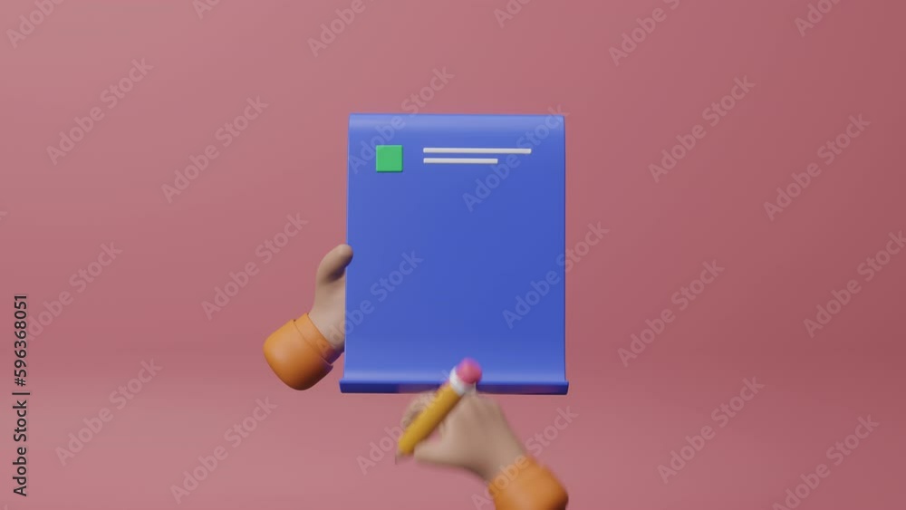 Clipboard and checklist with pencil drawing check marks on check box on ...