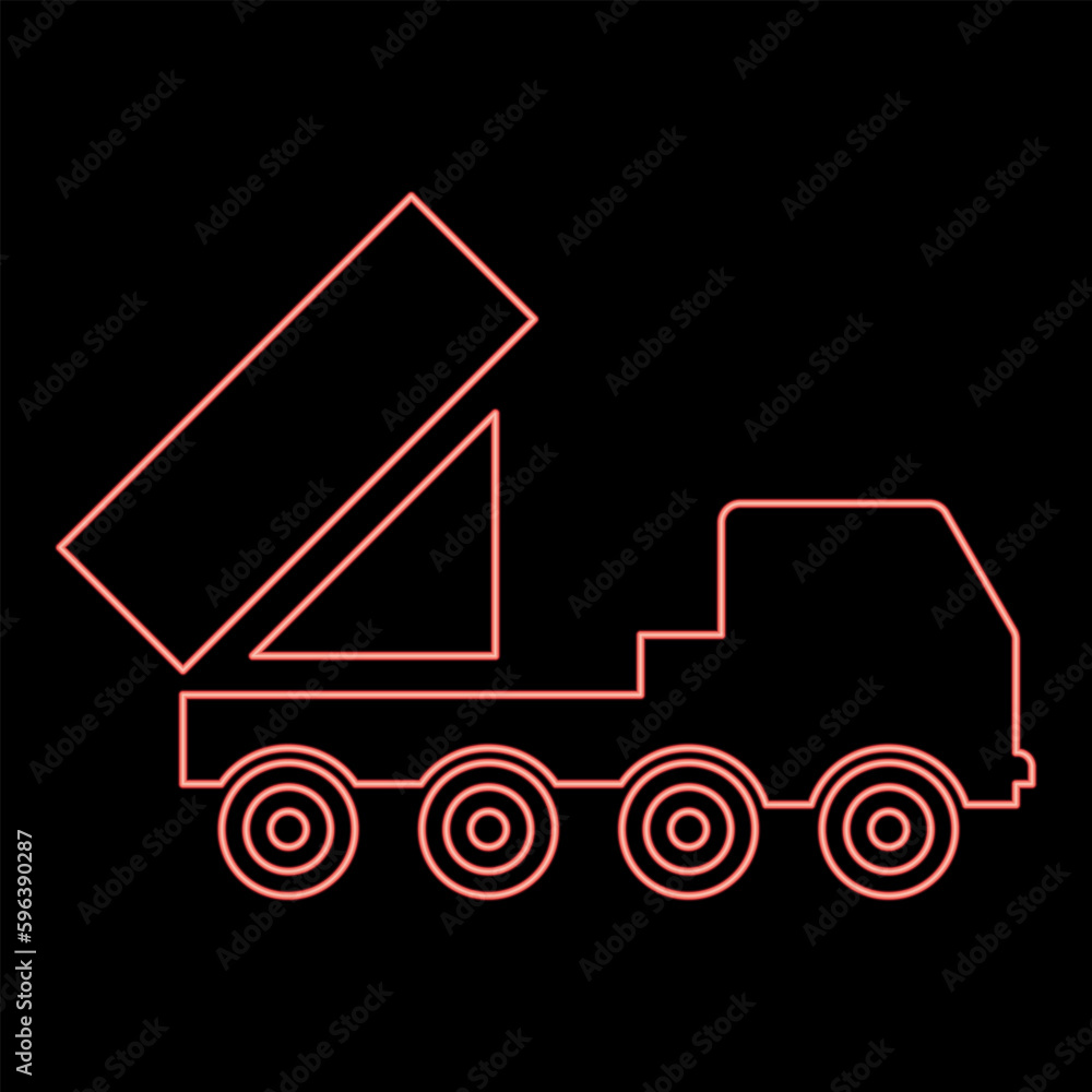 Neon reactive system volley fire salvo artillery American multiple ...