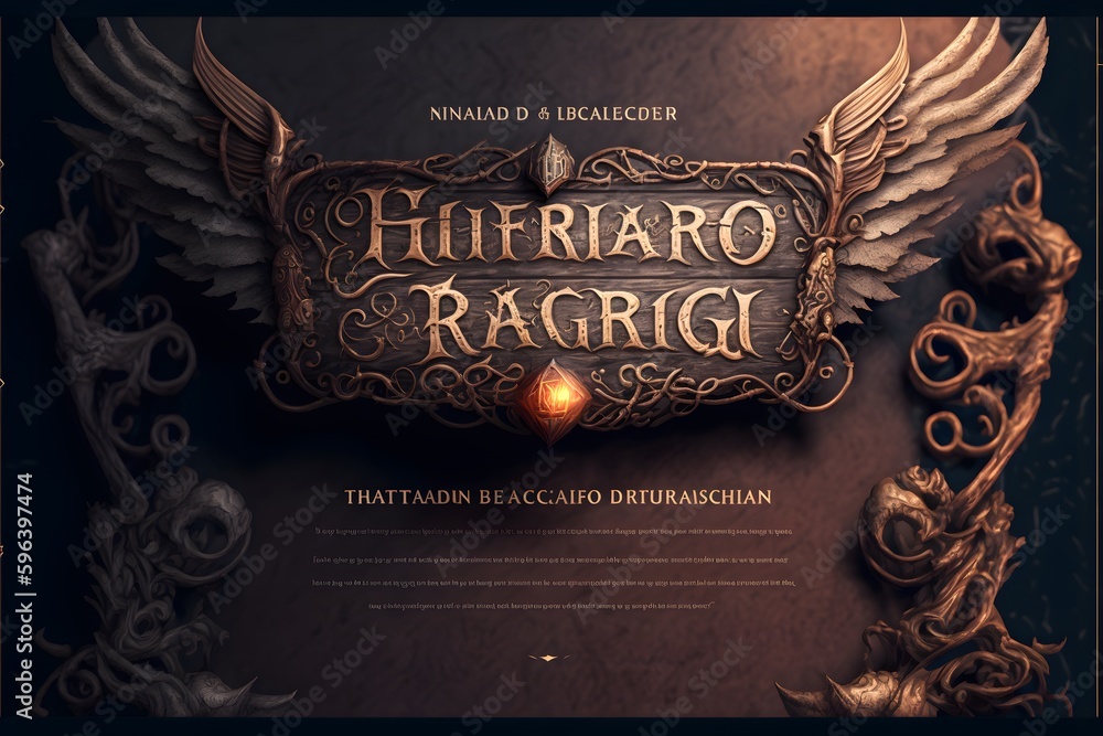 Beautiful fonts for a fantasy RPG website Unreal Engine 5 design uxui ...