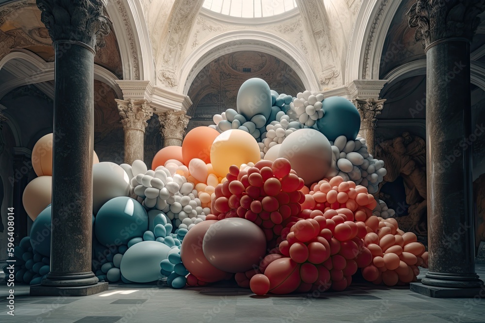 background art the colossal structure, showing different kinds of ...