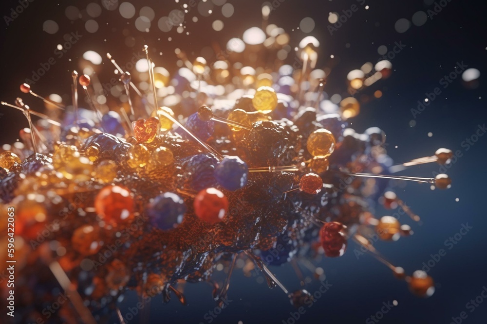 A scattered liposomal structure entraps aqueous core composed of lipids ...