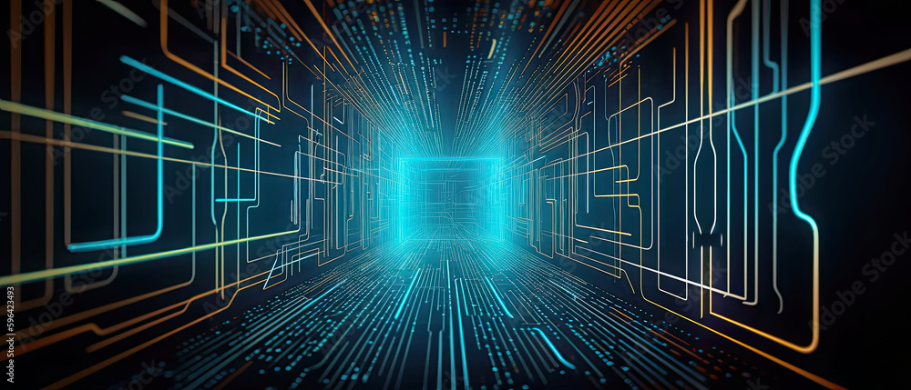 generative ai illustration from a digital image background, digital ...