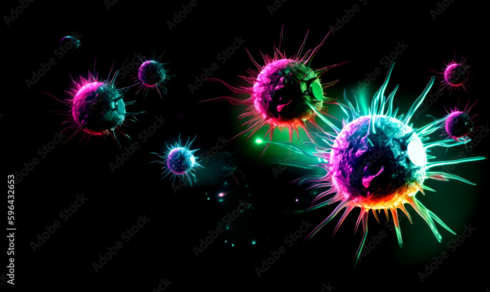 Generative AI, Stunning 3D illustration showcases the dangerous beauty ...