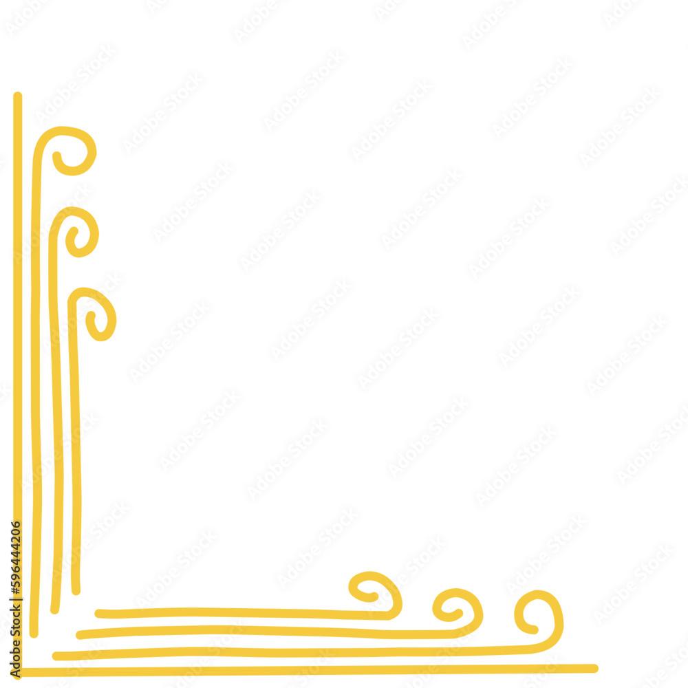 Gold Corner Borders Stock Vector | Adobe Stock