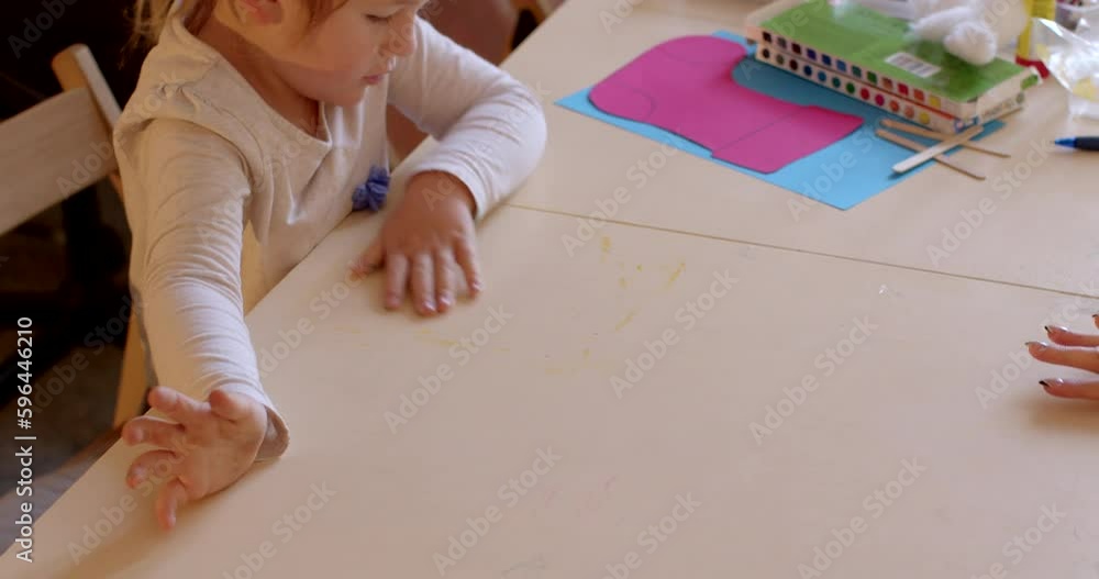Tactile gymnastics of a child's hand and a teacher's hand. A personal ...