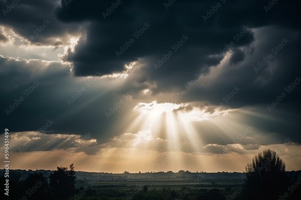 Sun In The Dark Clouds