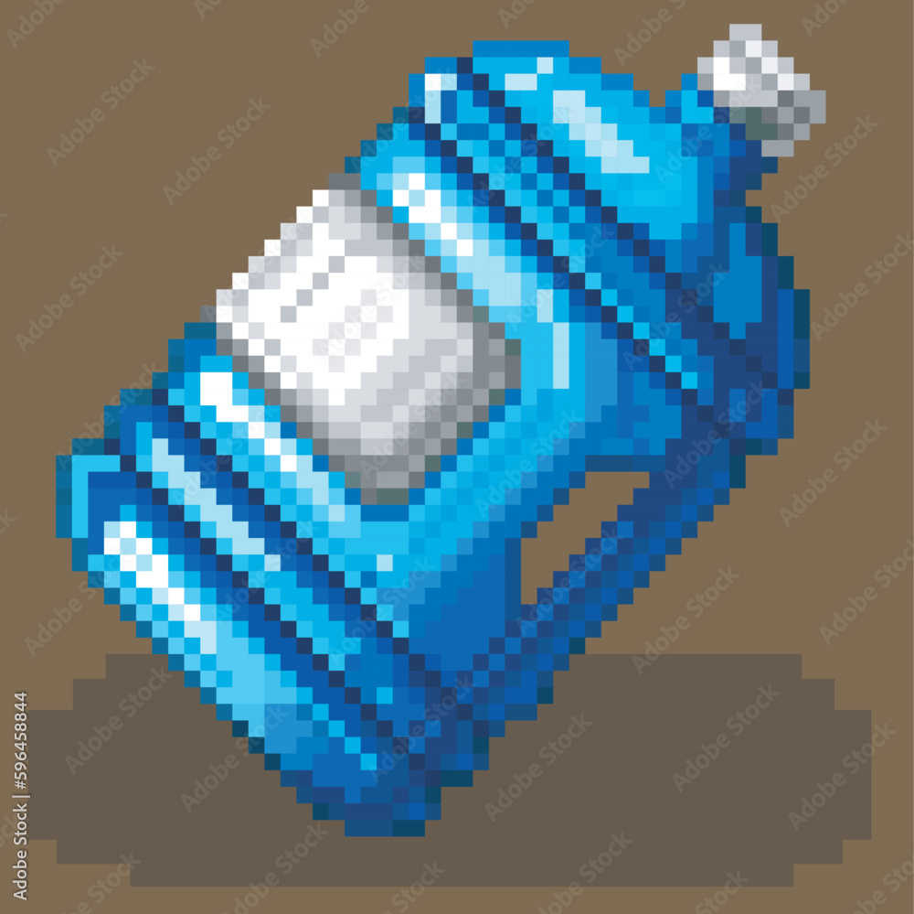 Water gallon pixel art vectorized, water gallon in pixel art format ...