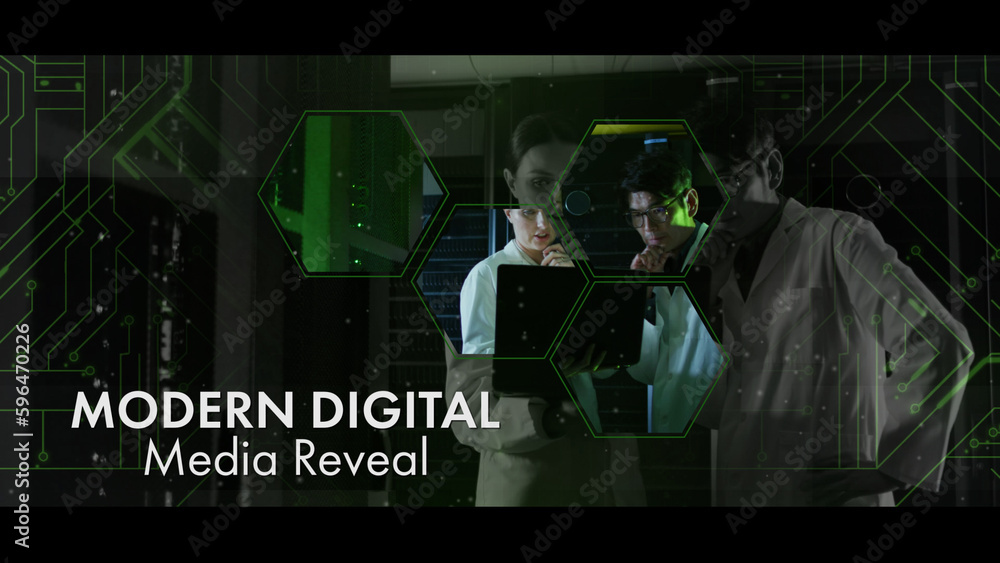 Modern Digital Media Reveal Stock Template | Adobe Stock
