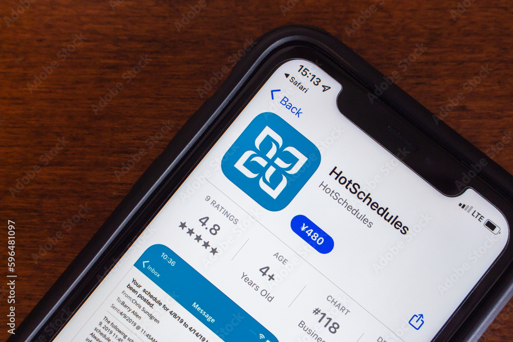 Vancouver CANADA Mar 20 2023 HotSchedules App Seen In App Store On vancouver-canada-mar-20-2023-hotschedules-app-seen-in-app-store-on
