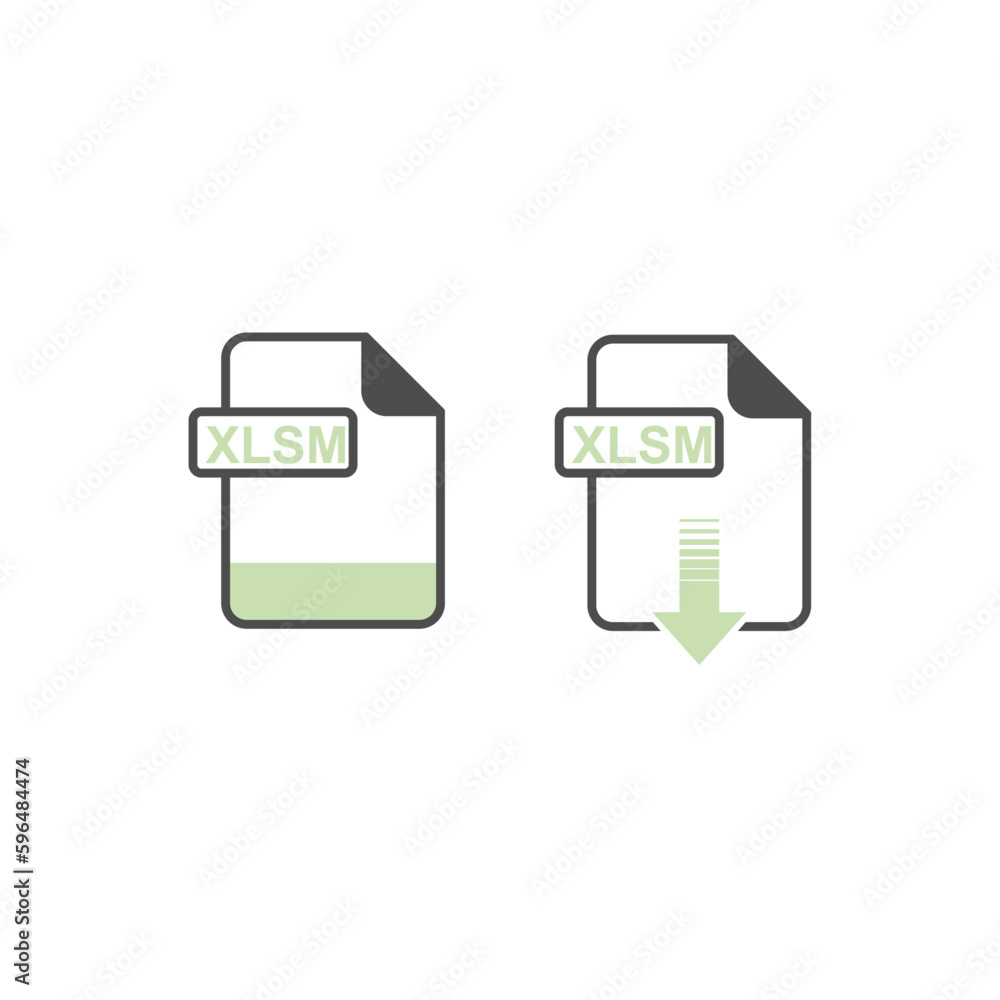 XLSM Format Download Icon - Format Extension File Icon Vector ... XLSM Format Download Icon - Format Extension File Icon Vector ...