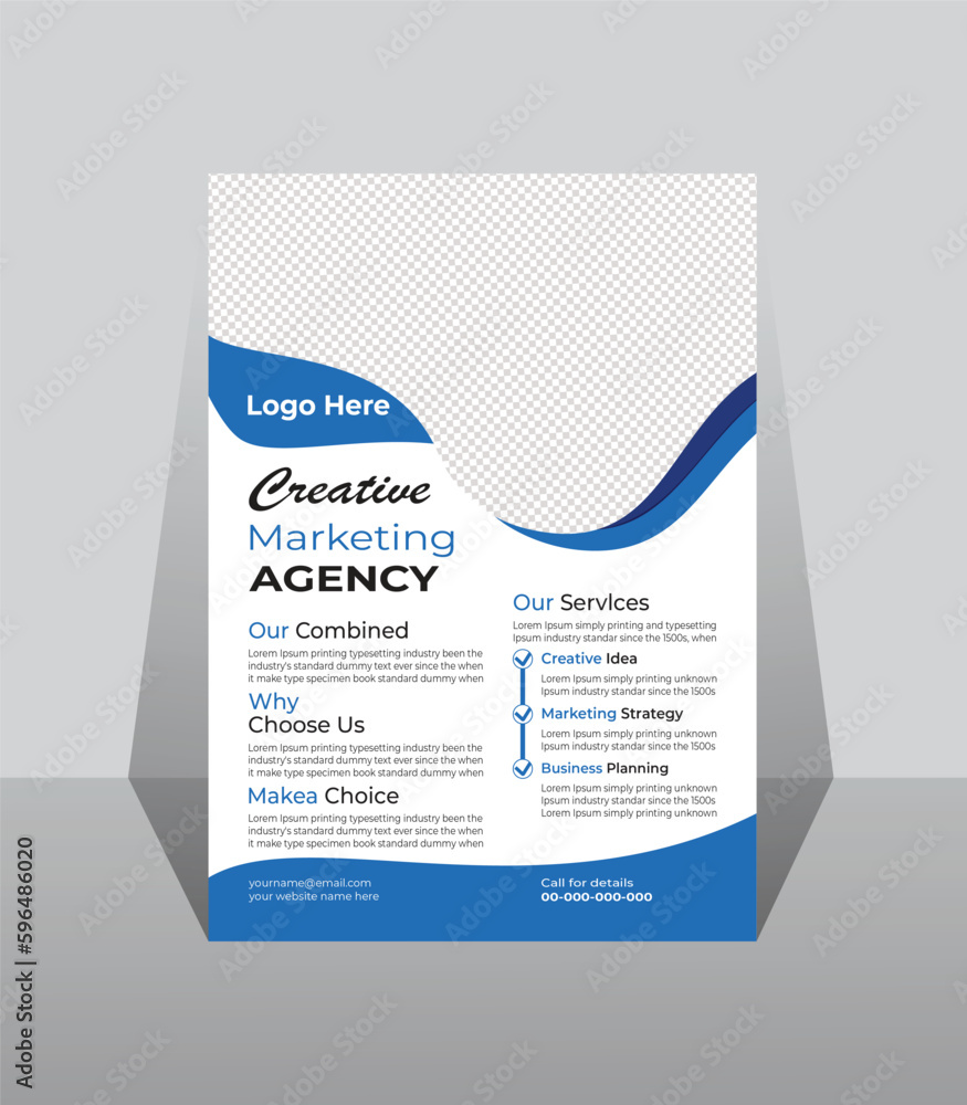 Corporate flyer design. And business flyer design template for print ...