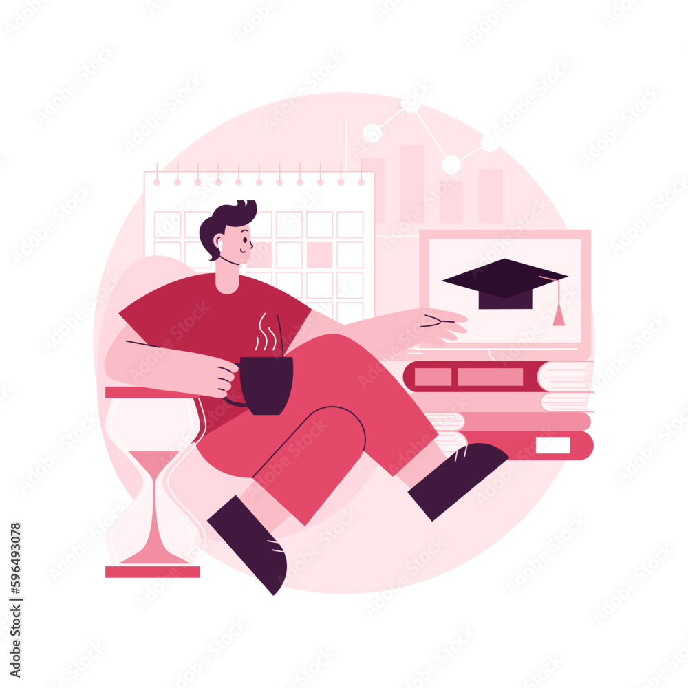 Personalized learning abstract concept vector illustration. Bite-sized ...