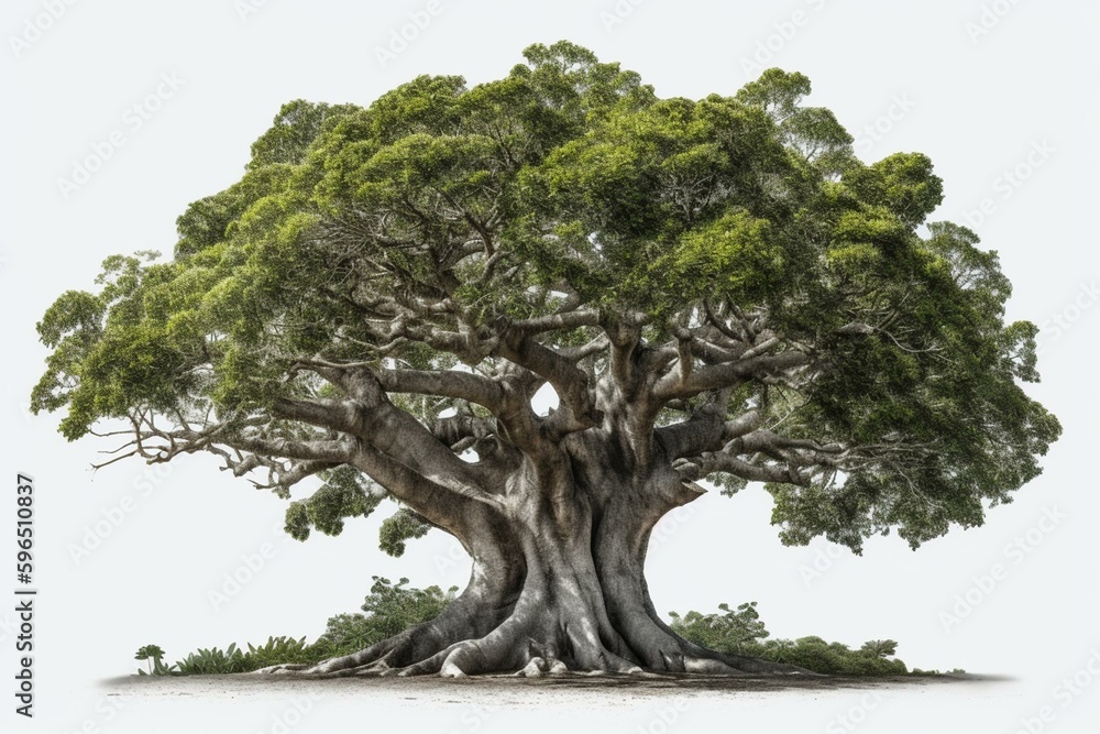 Large transparent tree with a white background in PNG format ...