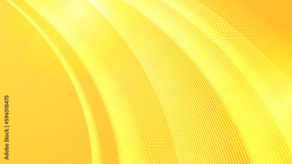 yellow geometric shapes abstract modern technology background design ...