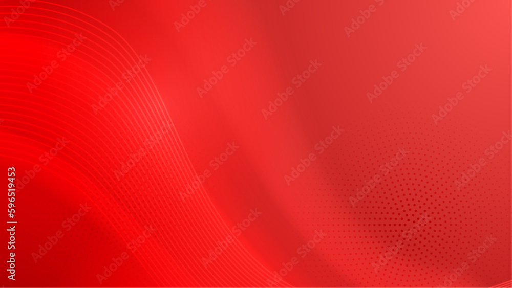 Abstract red geometric shapes vector technology background, for design ...