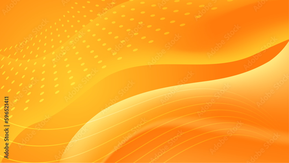 Abstract orange wave geometric background. Modern background design ...