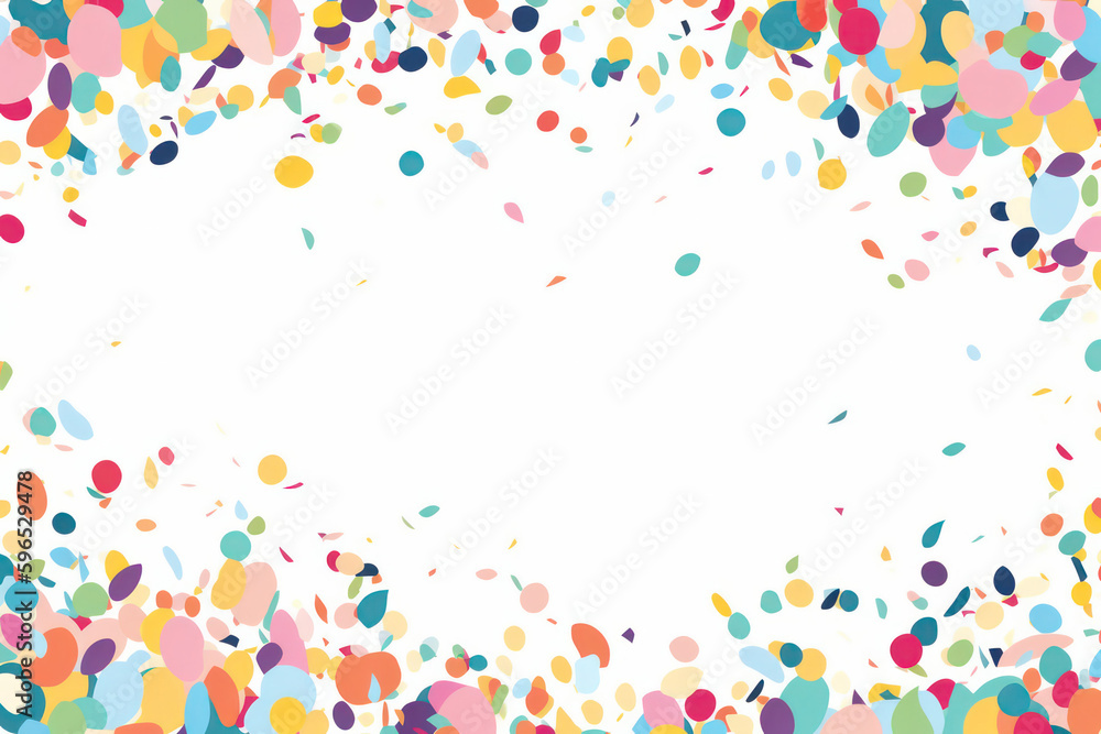 Party Perfect: How to Use a Colorful Confetti Border Frame to Spruce Up ...