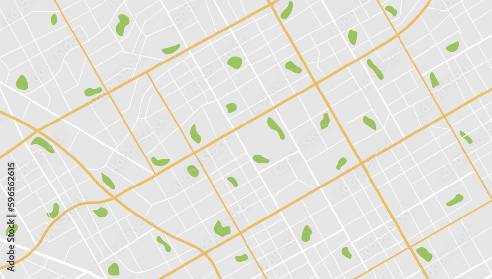 Street on plan town. Background with location system. Urban map for ...