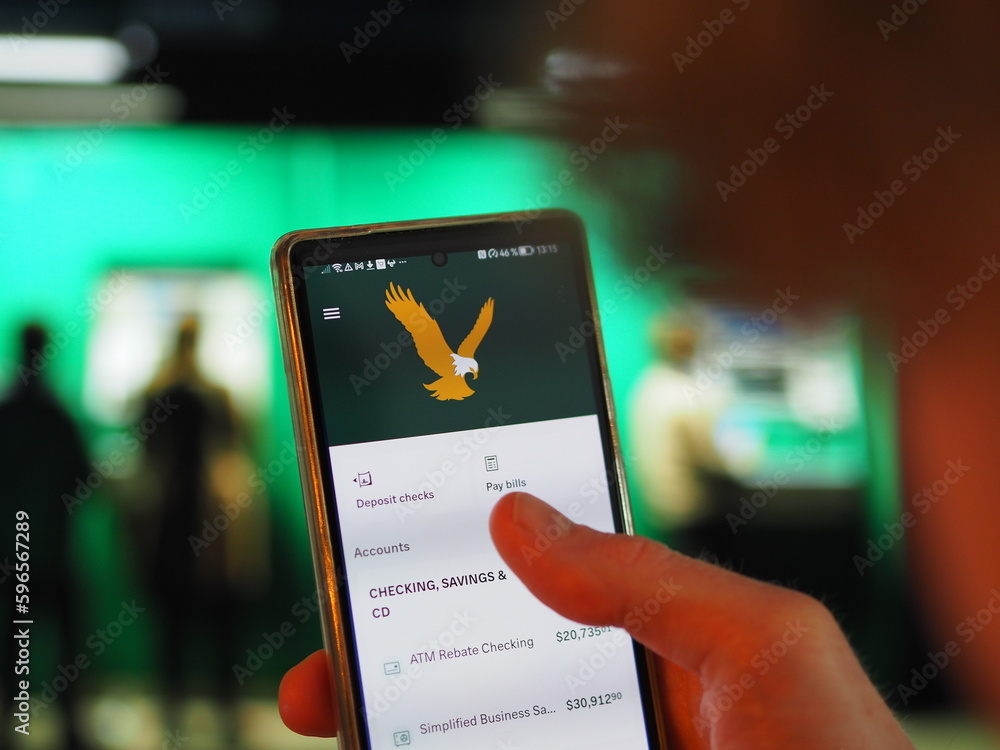 April 2023, a client using the First Republic Bank application. In the ...