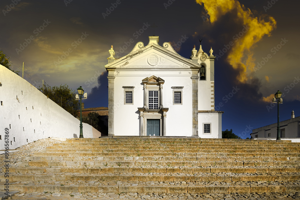 Neo-Classical Igreja Matriz Church, Estoi, Loule, Faro district ...