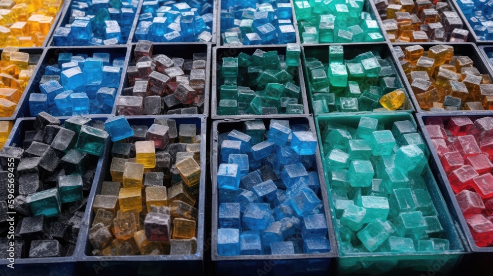 Sustainable Recycled Plastic Pressed in Cubes, Environmentally Friendly ...