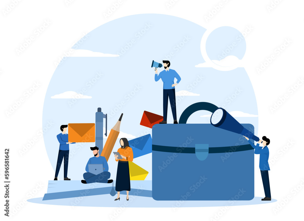 Online training course concept. Distance learning business education ...