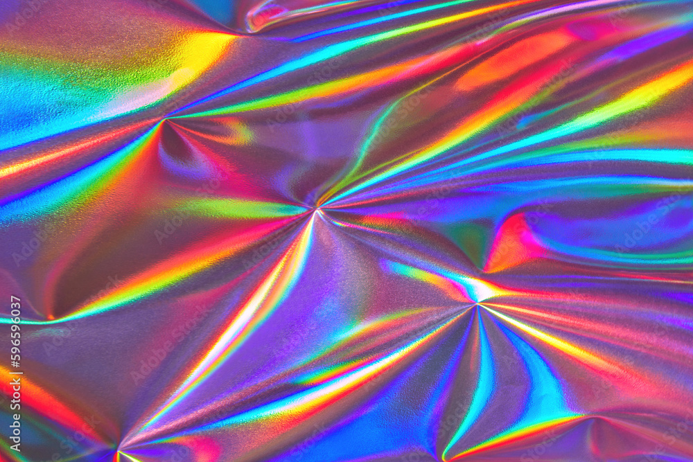 Abstract holographic background 80s, 90s, 2000s style. Modern bright ...