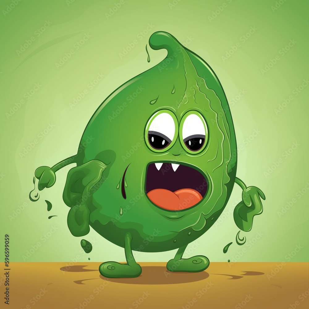 Cartoon gallbladder with bile duct Stock Illustration | Adobe Stock