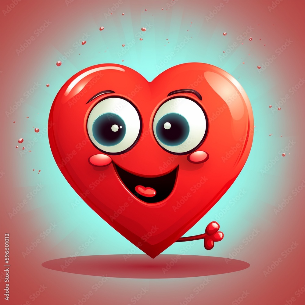 Cartoon heart attack with blocked artery and chest pain Stock ...
