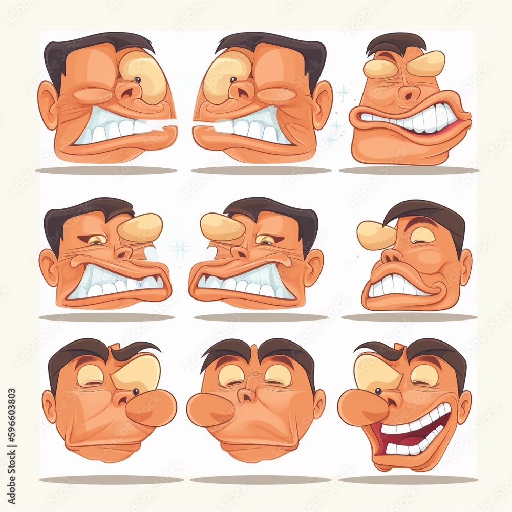 Cartoon maxilla with sinuses Stock Illustration | Adobe Stock