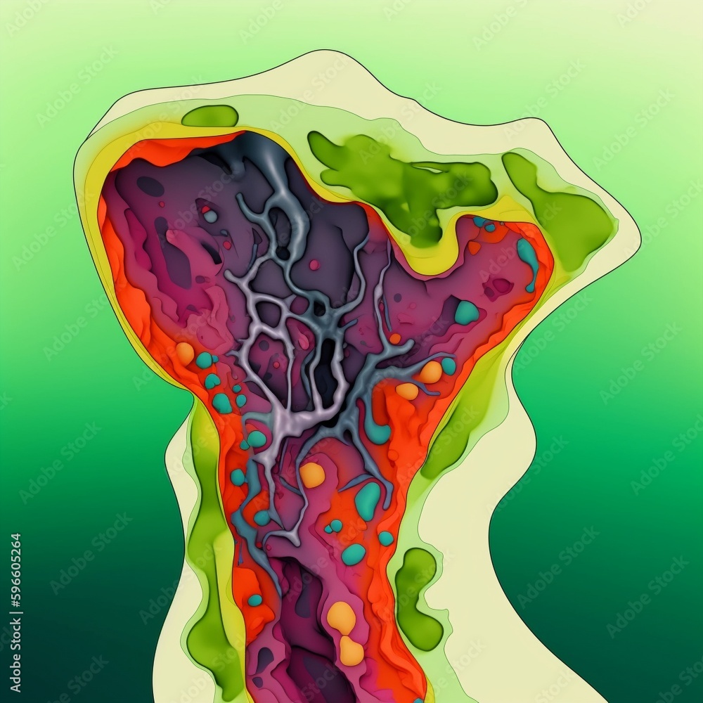 Cartoon parathyroid gland with calcium Stock Illustration | Adobe Stock