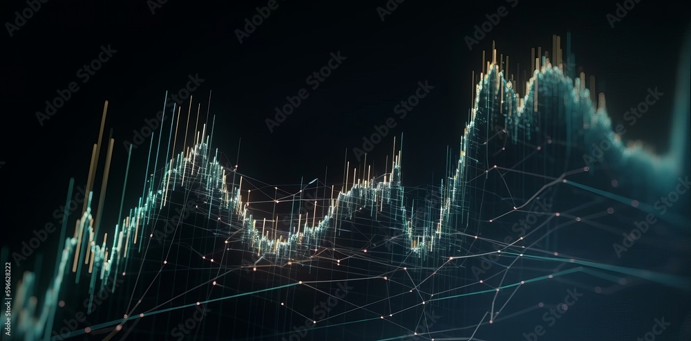 Stock chart growth curve graph uptrend chart. Generative ai Stock ...