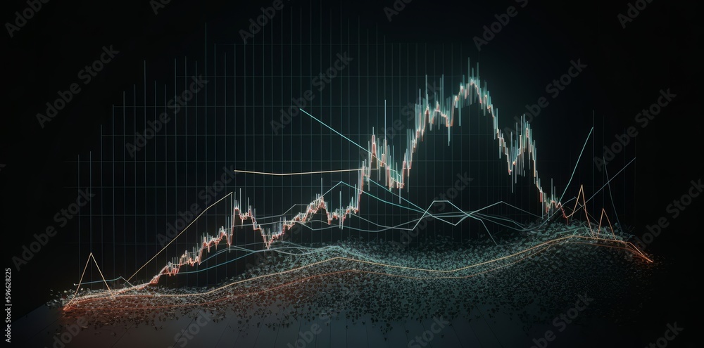 Stock chart growth curve graph uptrend chart. Generative ai Stock ...